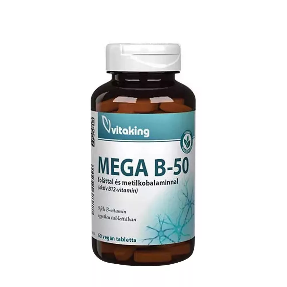 Vitaking Vitamin B-50 Complex (60 Veg Comprimé)
